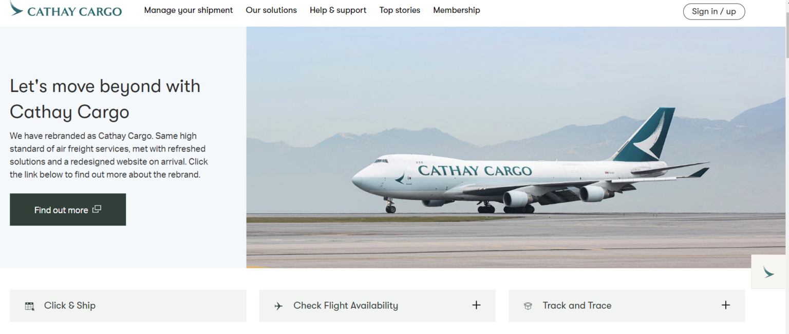 From Cathay Pacific Cargo to Cathay Cargo: Strengthening Brand ...