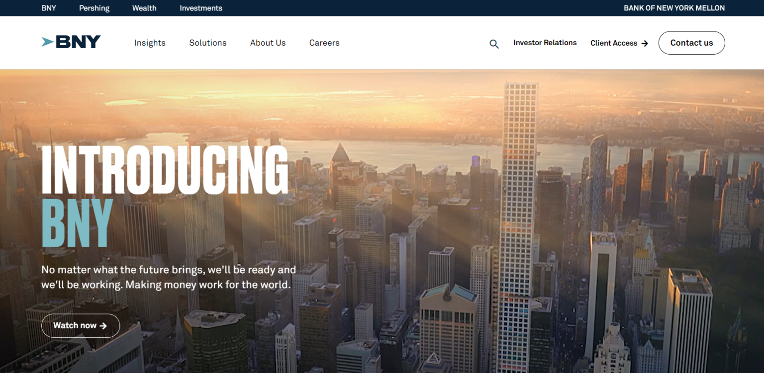 BNY Mellon Rebrands to BNY, Securing the Premium Domain BNY.com - Smart ...