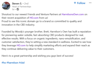How Harrelson's Own Leverages Top Domains to Grow Its CBD Brand - Smart ...